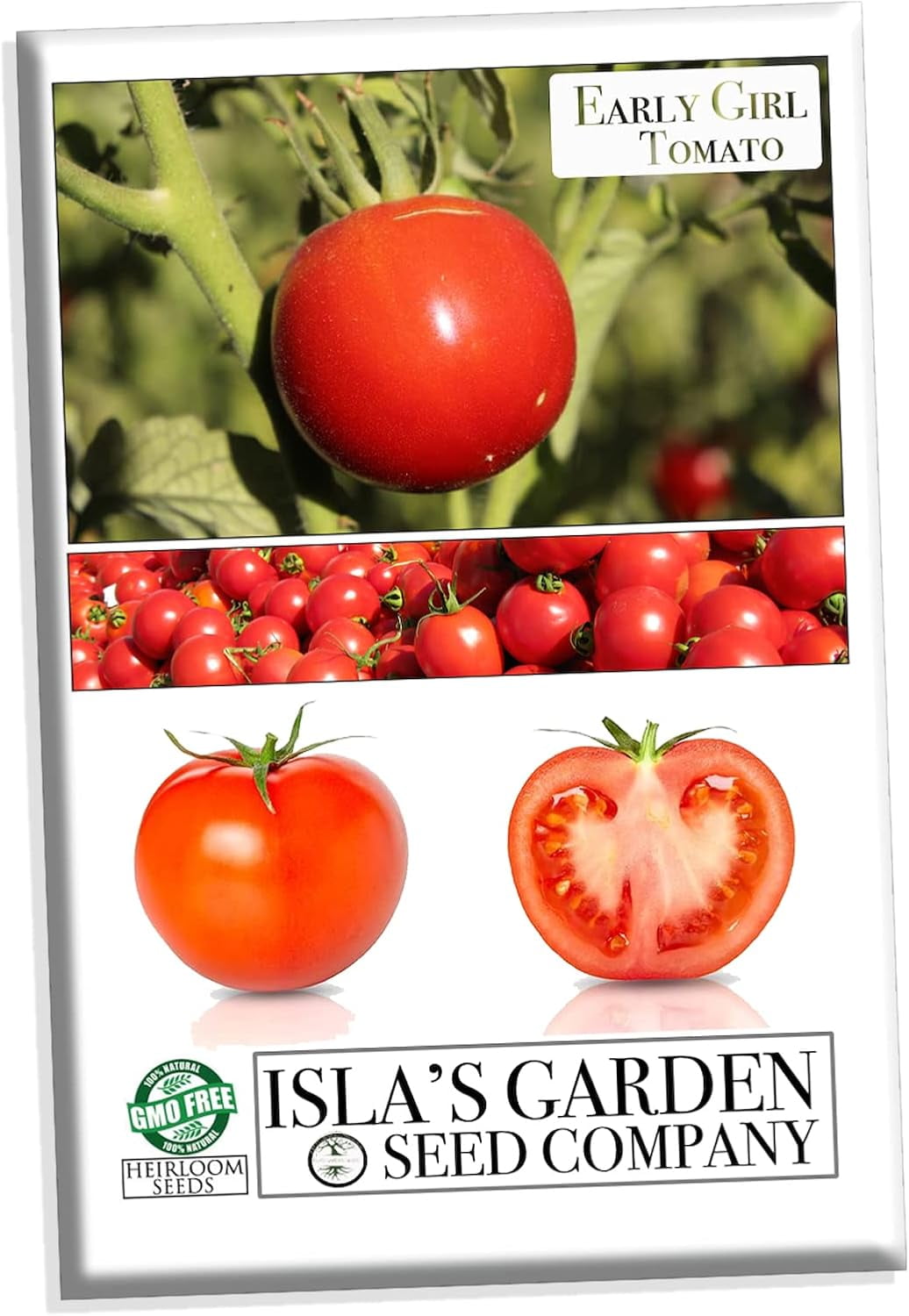 "Early Girl" Tomato Seeds for Planting, 25+ Seeds Per Packet Non GMO ...