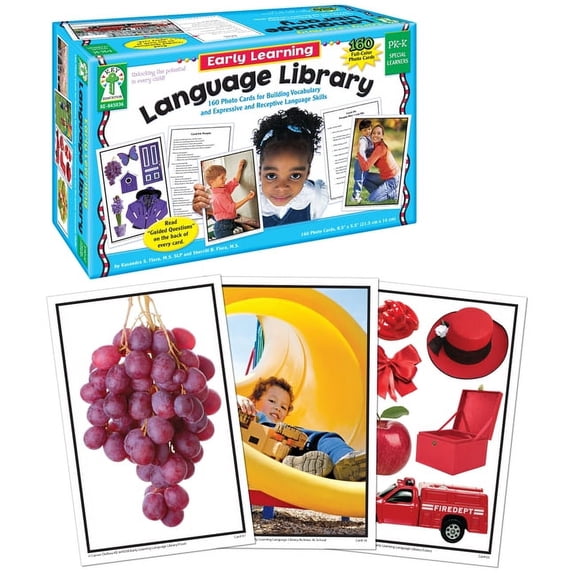 Early Learning Language Library Learning Cards, Grades Pk - K - Walmart.com