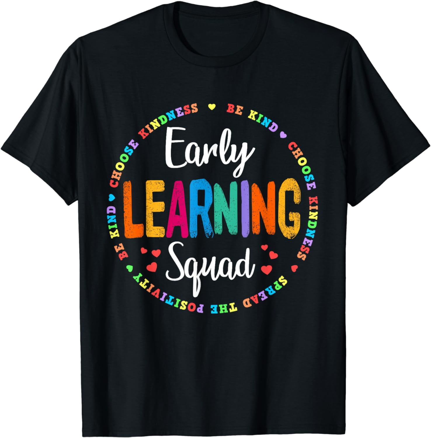 Early Learning Squad Preschool Teacher Early Learners Team T-Shirt ...