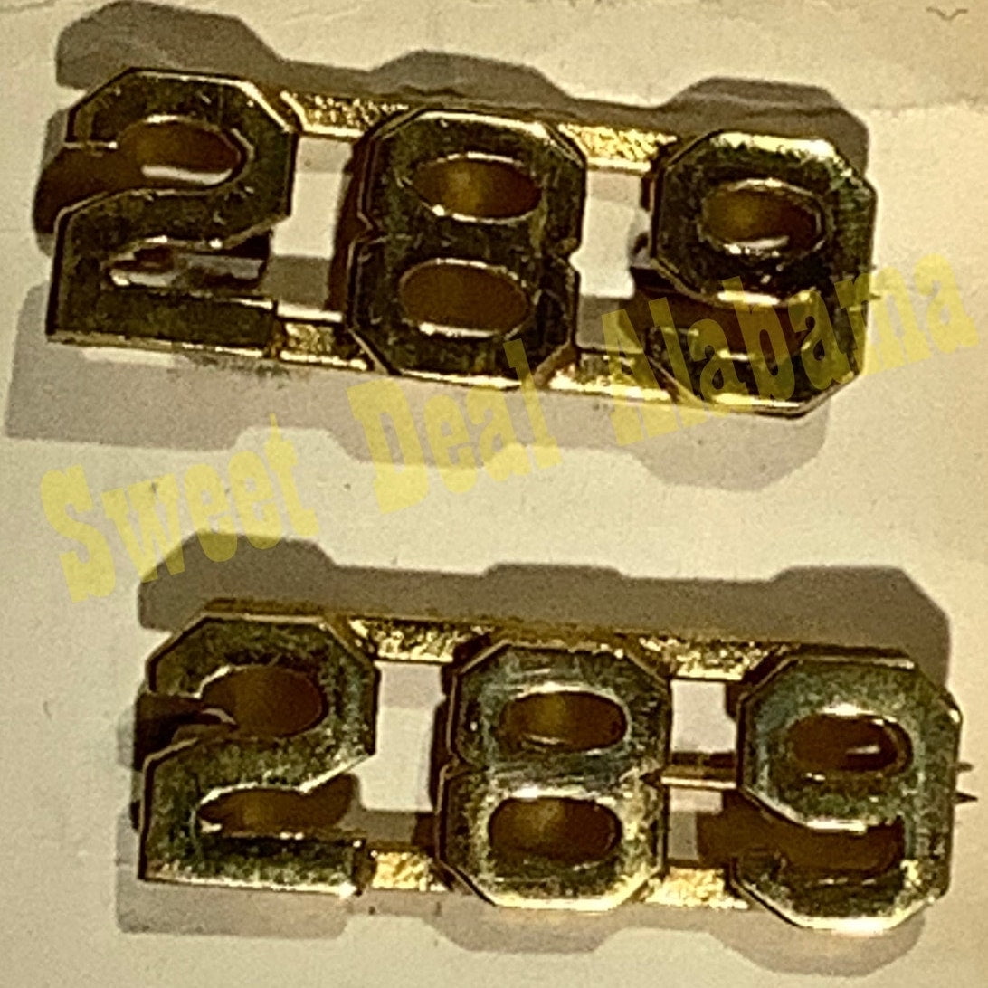 Early/Mid 1900s Brass C-Clasp "289" Collar Devices 3/8"H Hat / Lapel ...