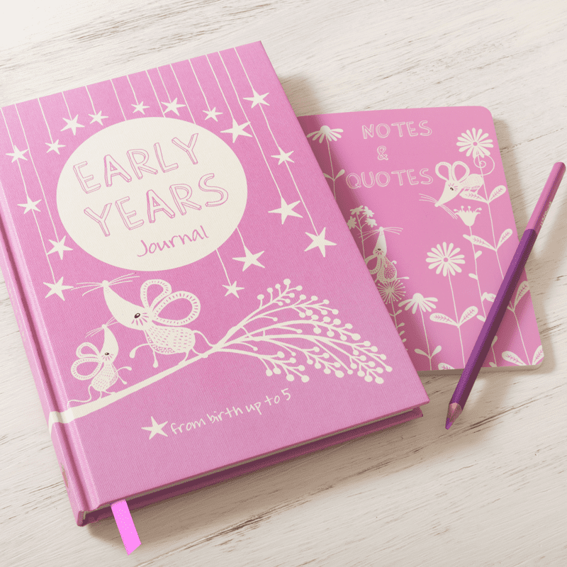 Early Years Journal (Pink), Birth to Five Years, Pre-School Record Book ...