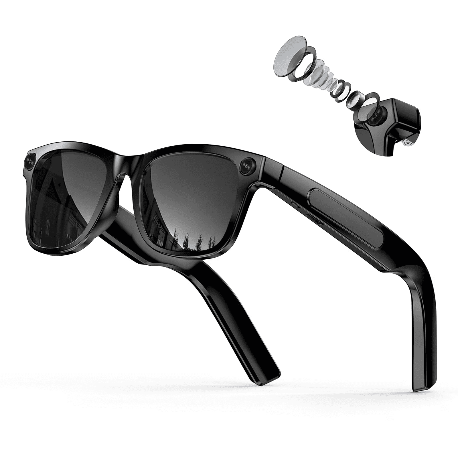 EarlySincere 2026 Ai Smart Glasses for Men Women, 8mp 4k Hd Camera ...