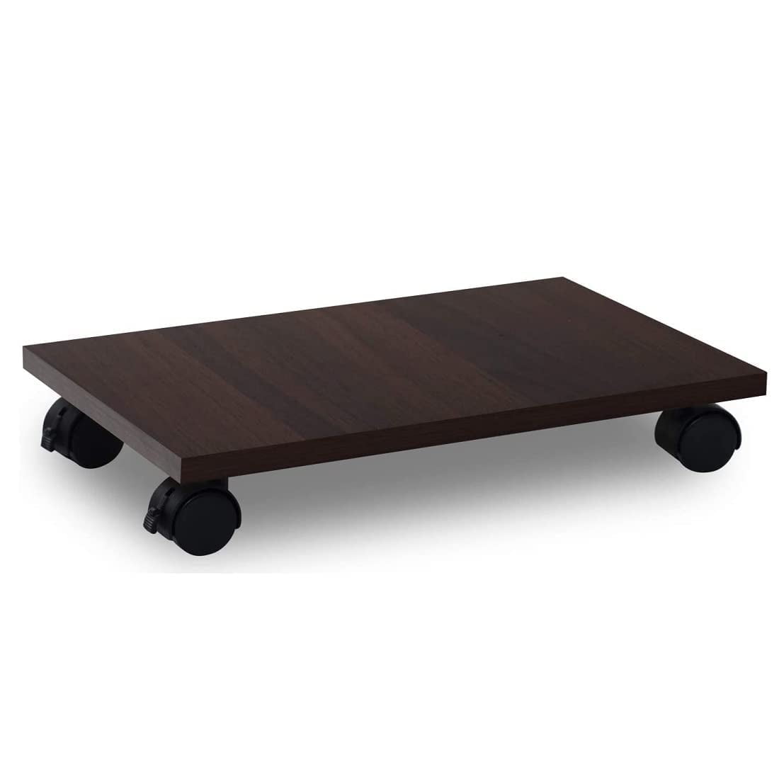 Earlywood Wooden CPU Trolley Computer Desktop Tower Floor CPU Stand ...