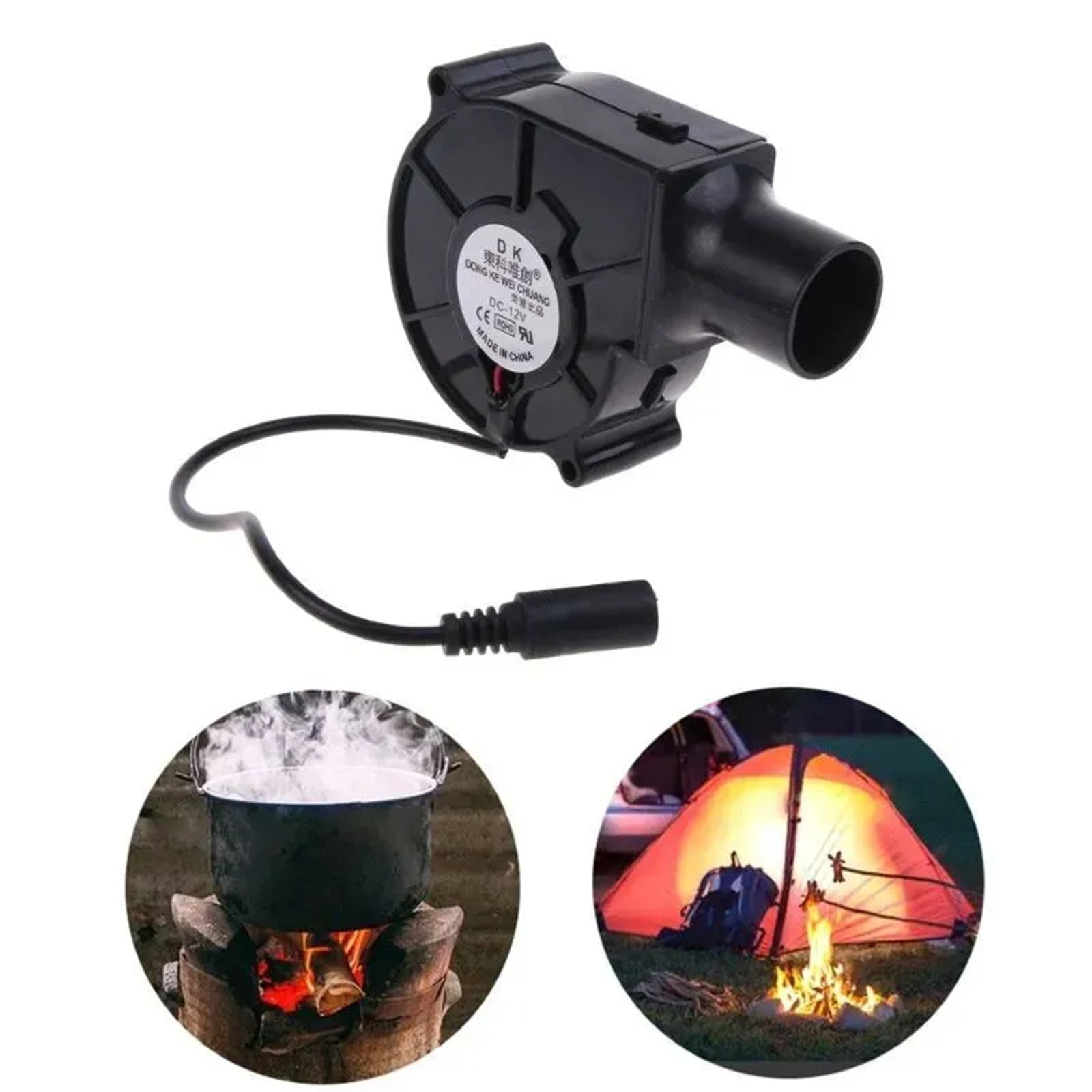 Earmouse Bbq Blower Fan 97mm with 110v-240v Ac Plug,12v Variable Speed ...