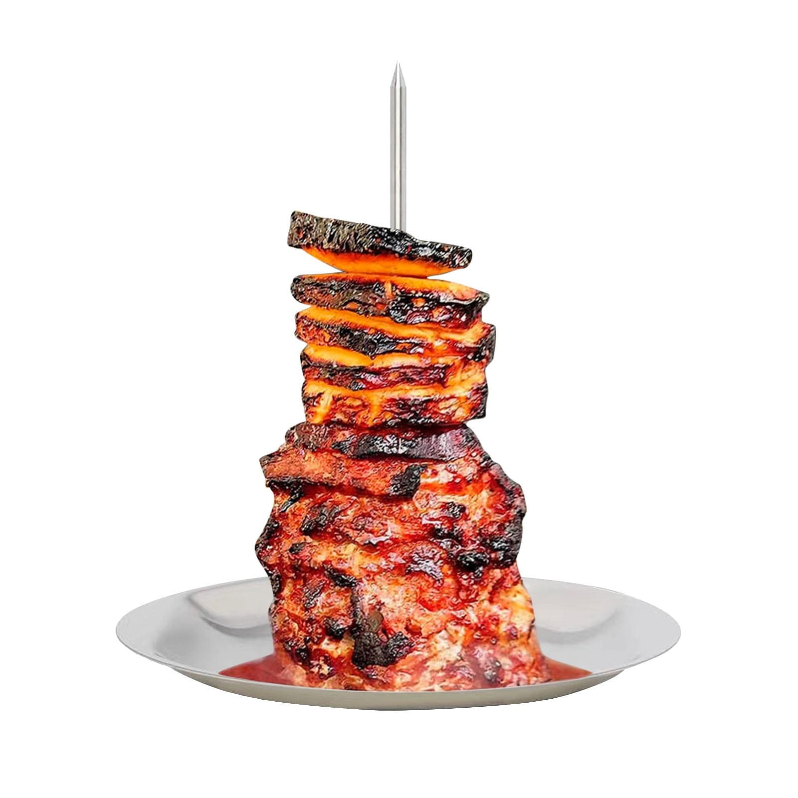 Earmouse Bbq Vertical Skewer Pan Gyro Spit Shawarma Skewer Stand for ...