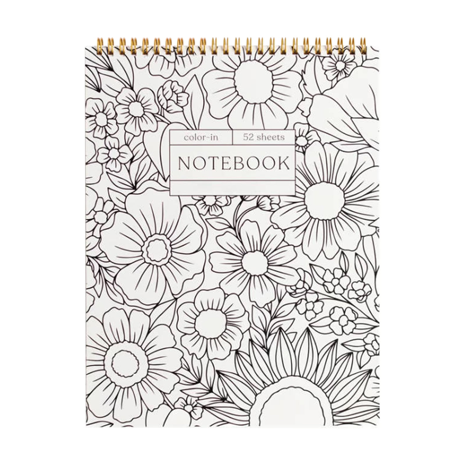 Earmouse Color-In Spiral Notebook & Daily Planner with Highlighter Pens ...