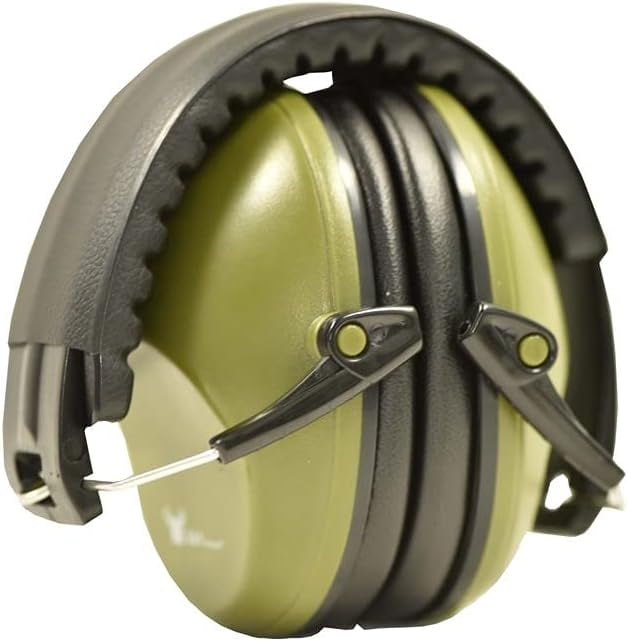 Earmuff hearing protection with low profile passive folding design 26dB ...