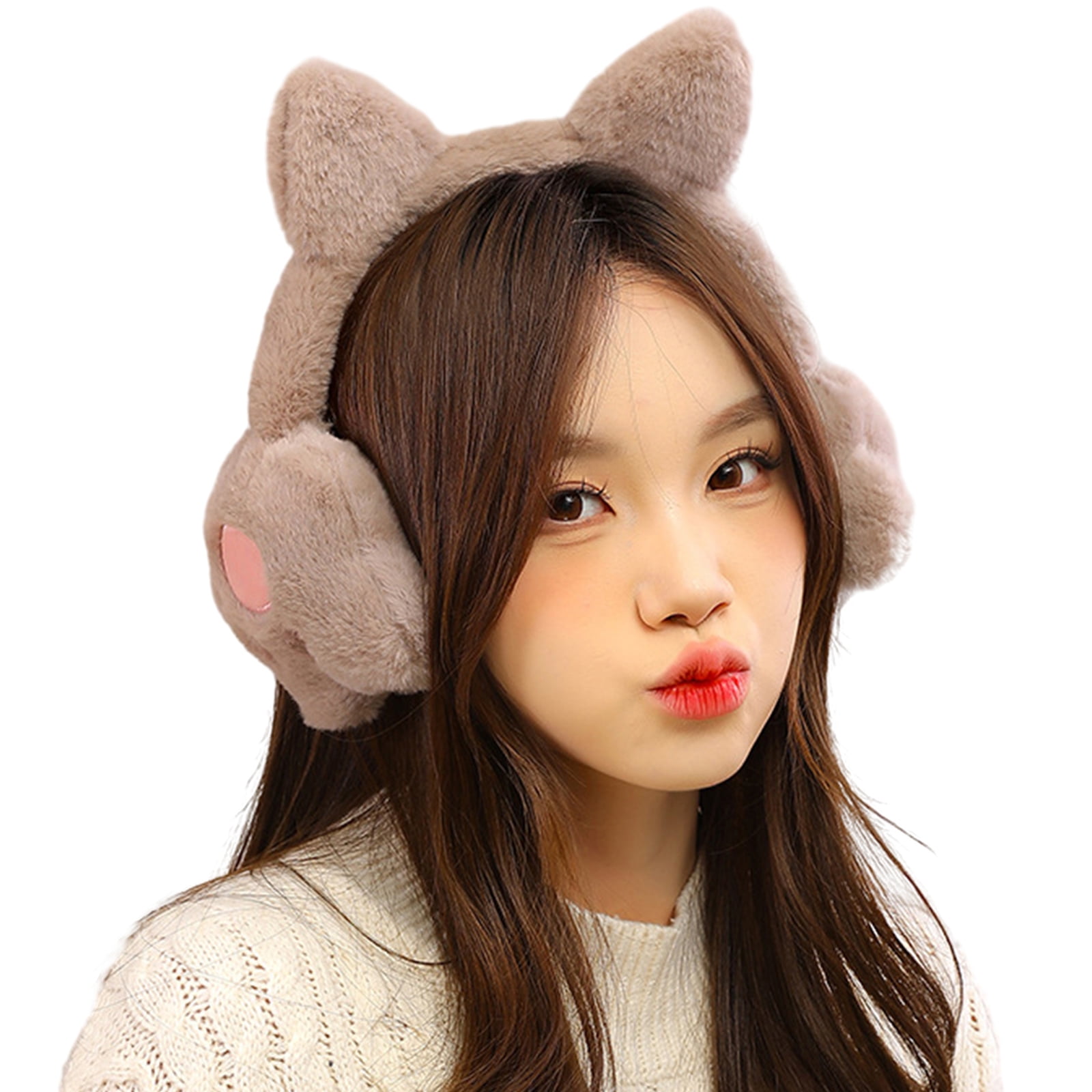 Earmuffs Eye-Catching Cartoon Ear Shape Ear Warmer for Adult Unisex ...