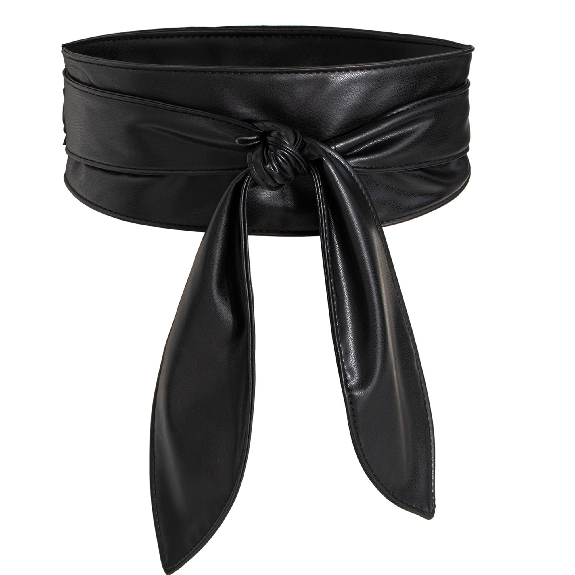 Earnda Women Obi Belt Fashion Wrap Around Wide Waistband Belt Black ...