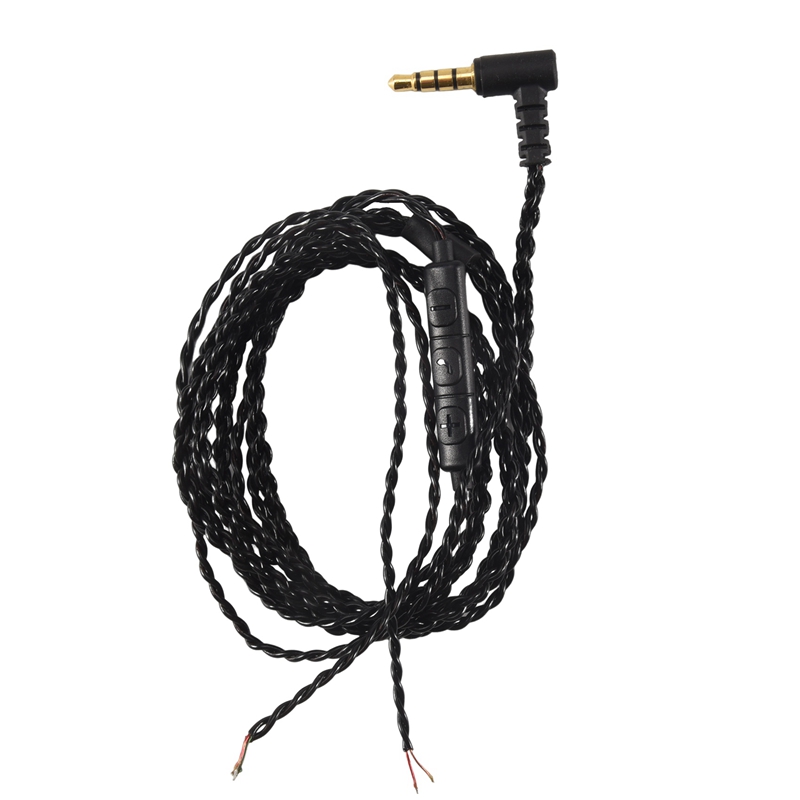 Earphone Audio Cable Repair Replacement 3.5mm TRS Jack DIY Elbow ...