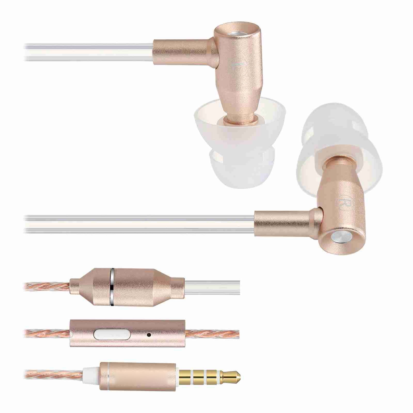 Earphone Binaural Headphones 3.5mm Wired Antiradiation Air Tube Phone ...