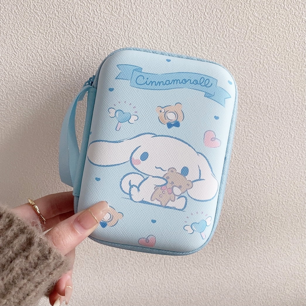 Earphone Box USB Cable Organizer Storage Bag Cartoon Pompom Purin ...