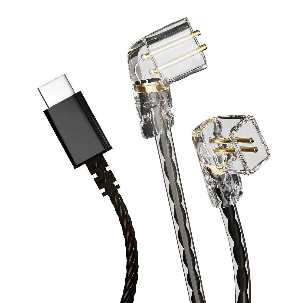 Earphone Cable 0.75mm Dual-pin Headphone Cable TYPE-C Wire Headset Cord ...