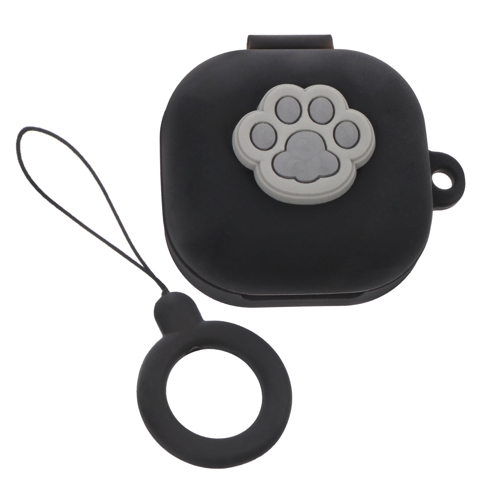MIPCASE 1Pc Wireless Earpiece Case Silicone Black Cat Paw Shape with ...