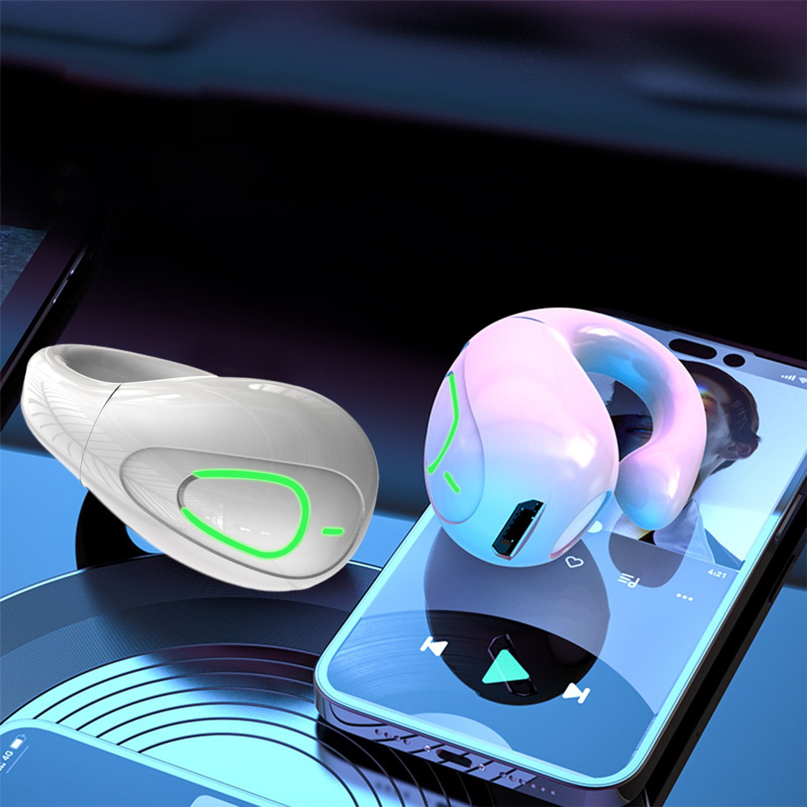 Earphone wireless, Hwkond Open Ear Headphones 2024 Version, Conduction ...