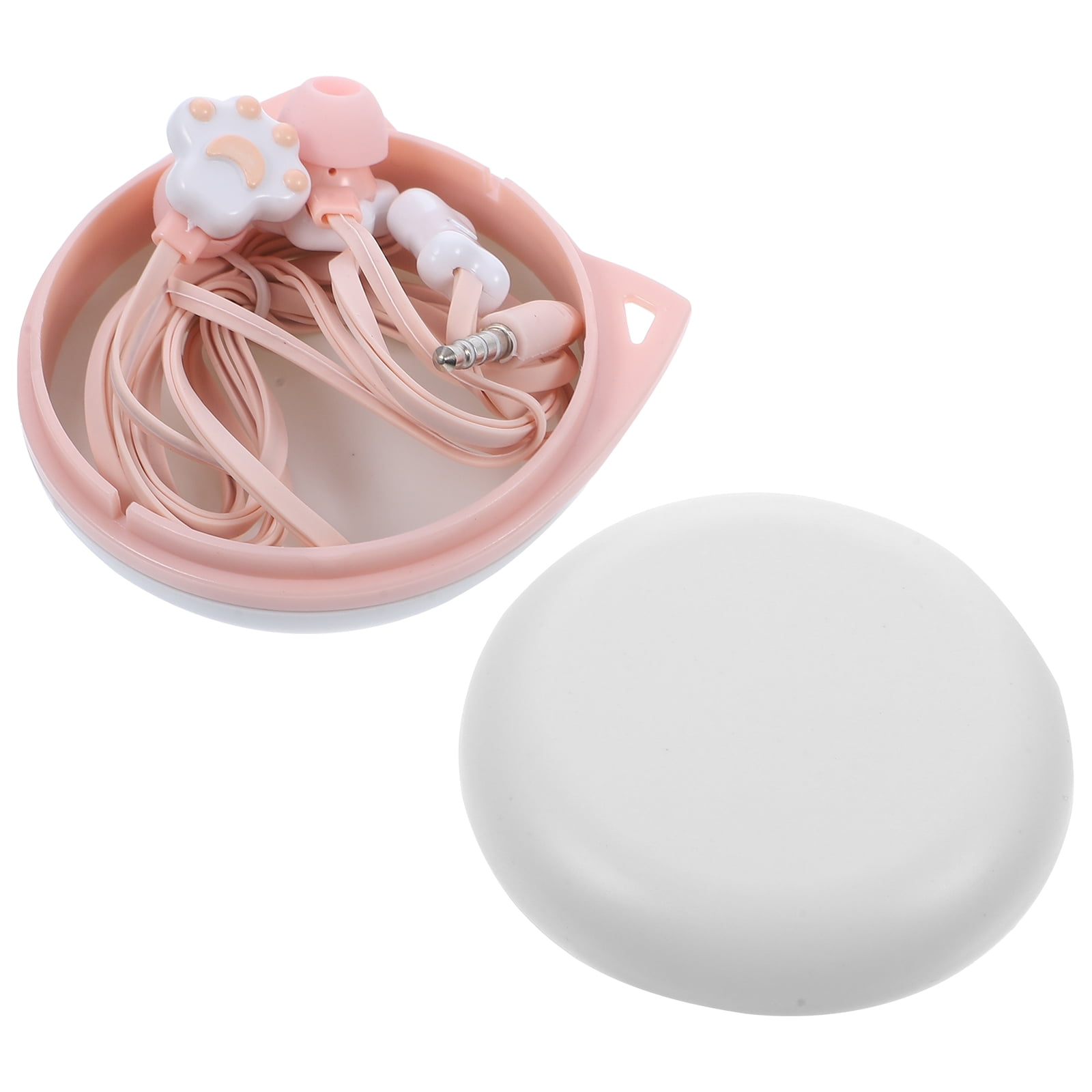 Cat Earphones Headphones Earbud Cartoon Storage Box Travel Size 3 Pink ...