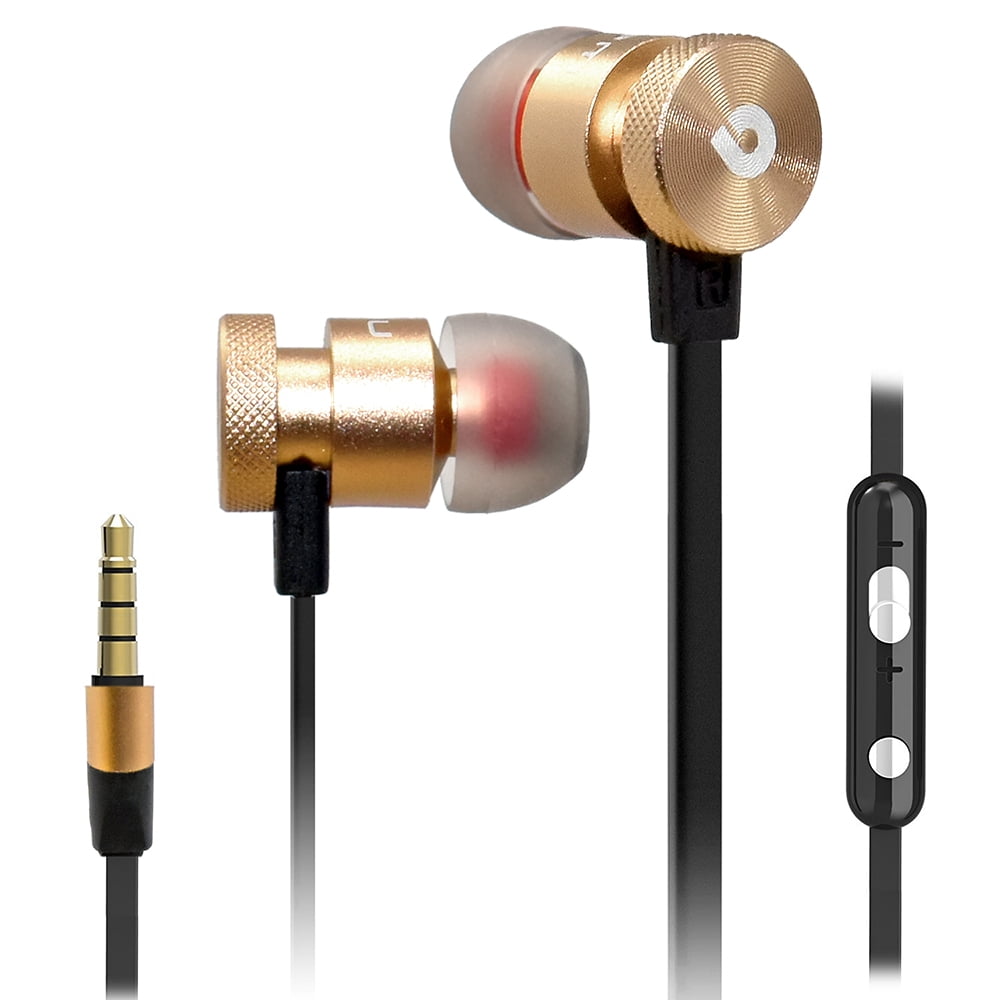 Earphones Wired in Ear Earbud Headphones Strong Bass Noise Isolating ...