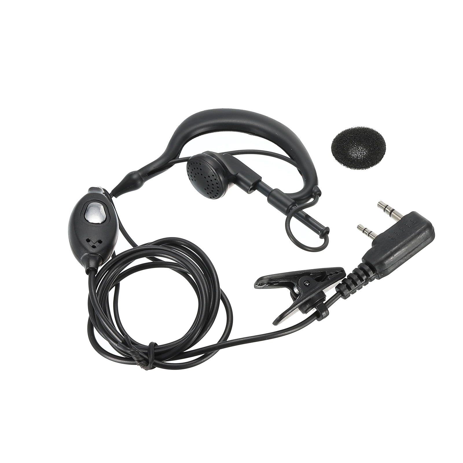 Earpiece with Mic Single Wire Headset Two Way Radio Earpiece for 888S ...