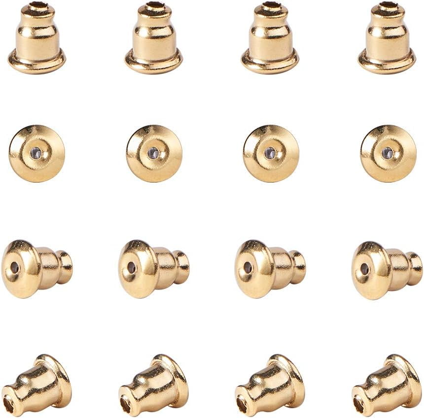 Earring Backs 30pcs Golden Bullet Earring Nuts Replacements Earring ...