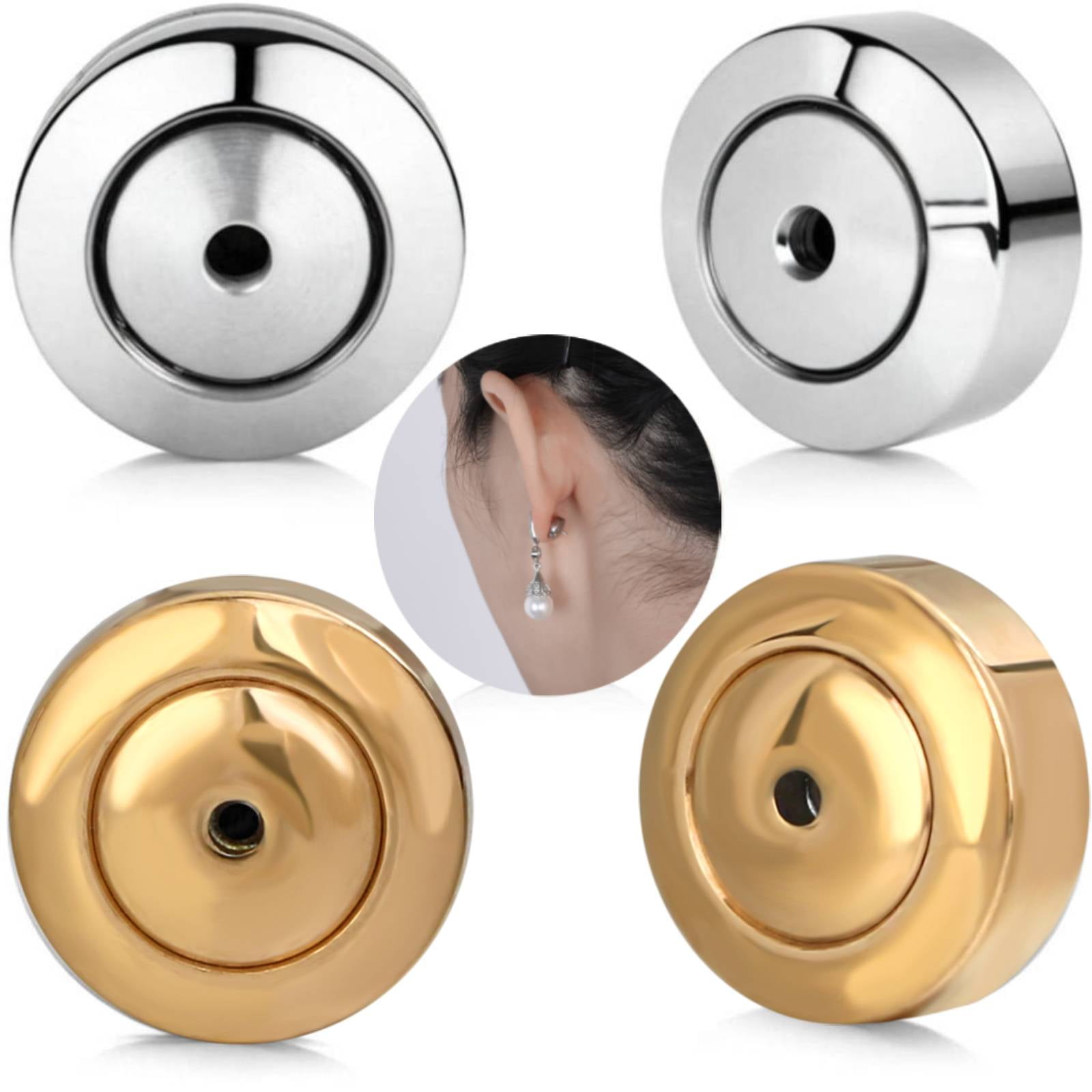 Locking earring backs white gold store