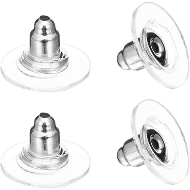 Earring Backs,Earring Backs for Studs/Droopy Ears,100PCS Screw on ...