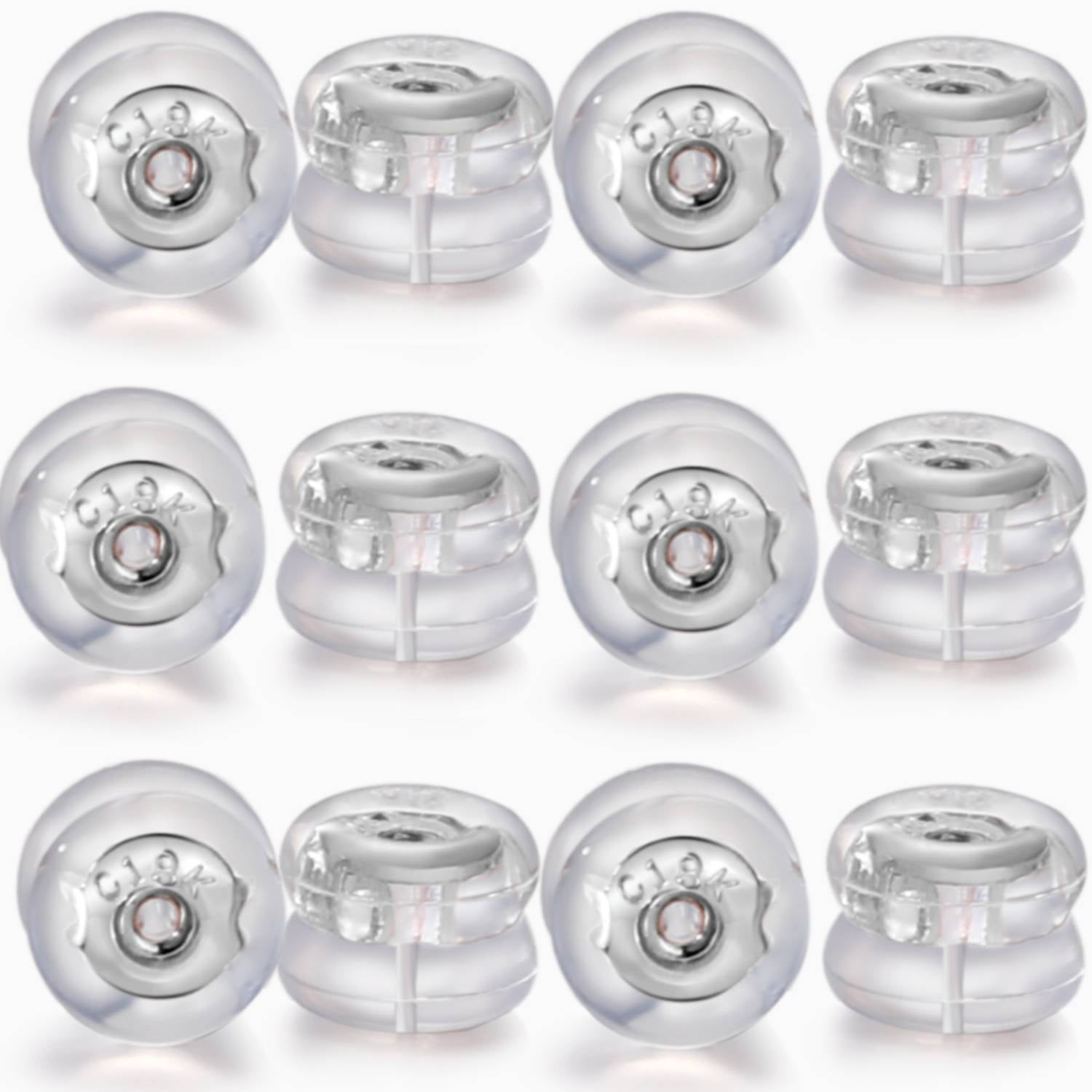 Earring Backs,Soft Silicone Plastic Rubber Earring Backs for Studs ...