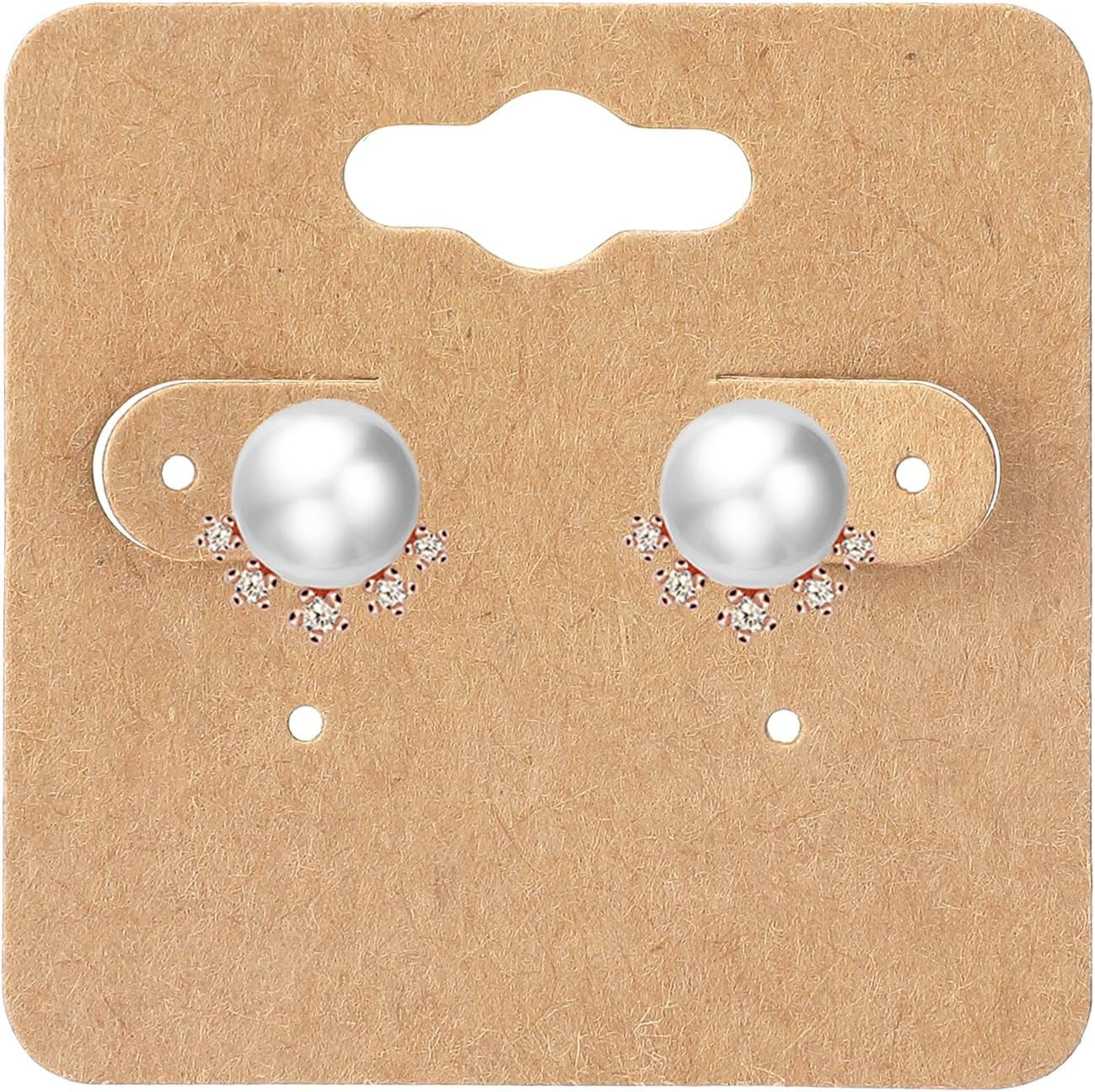 Earring Display Cards, 200Pcs Earring Cards 6 Holes, Kraft Earring ...