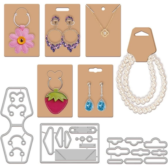 Earring Display Cards Cutting Dies Metal Jewelry Card Die Cuts ...
