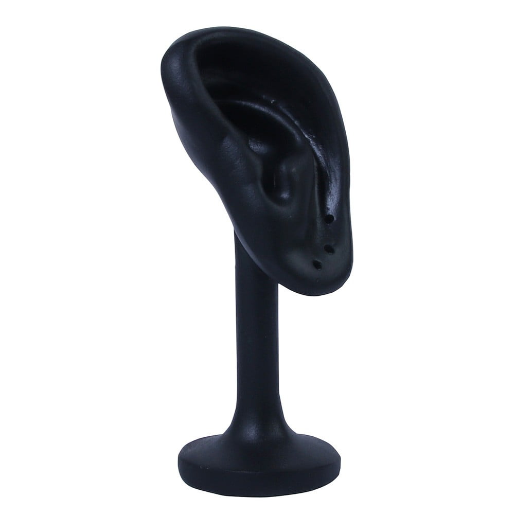Earring Display Stands Human Ear Model Holder Soft Silicone Base Stand ...