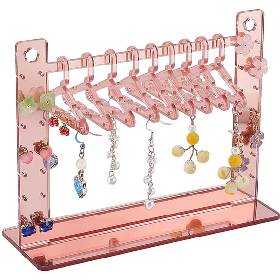 Earring Hanger Rack Acrylic Earring Holder Coat Hanger Jewelry Display ...