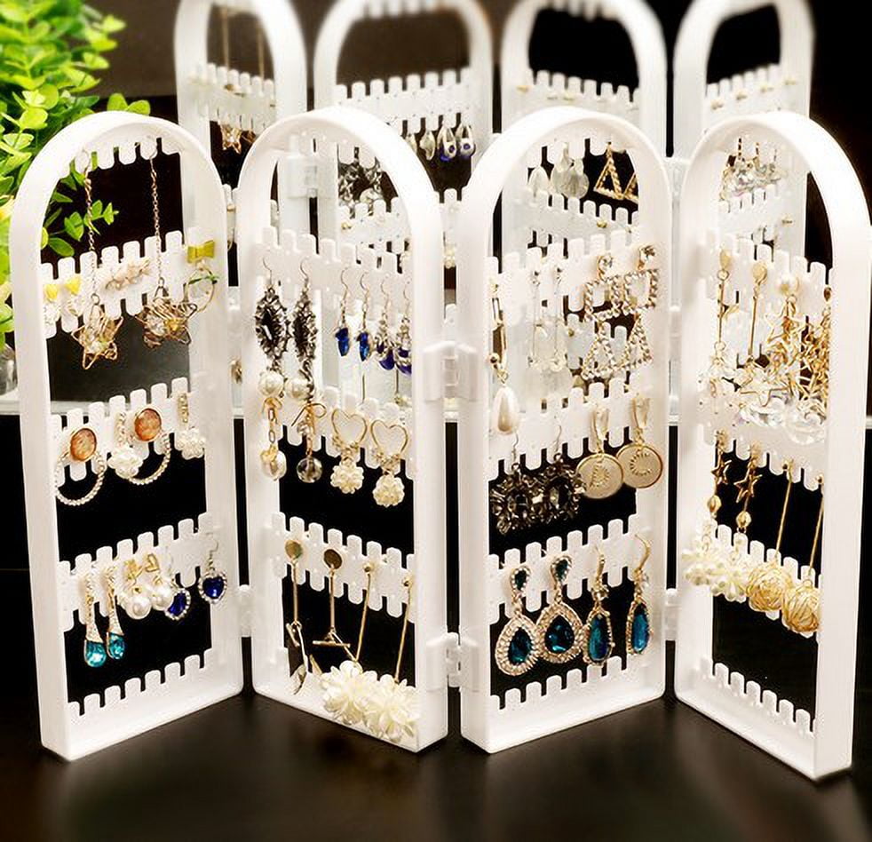 Earring Holder Four Doors Earrings Organizer Jewelry Holder Earring ...