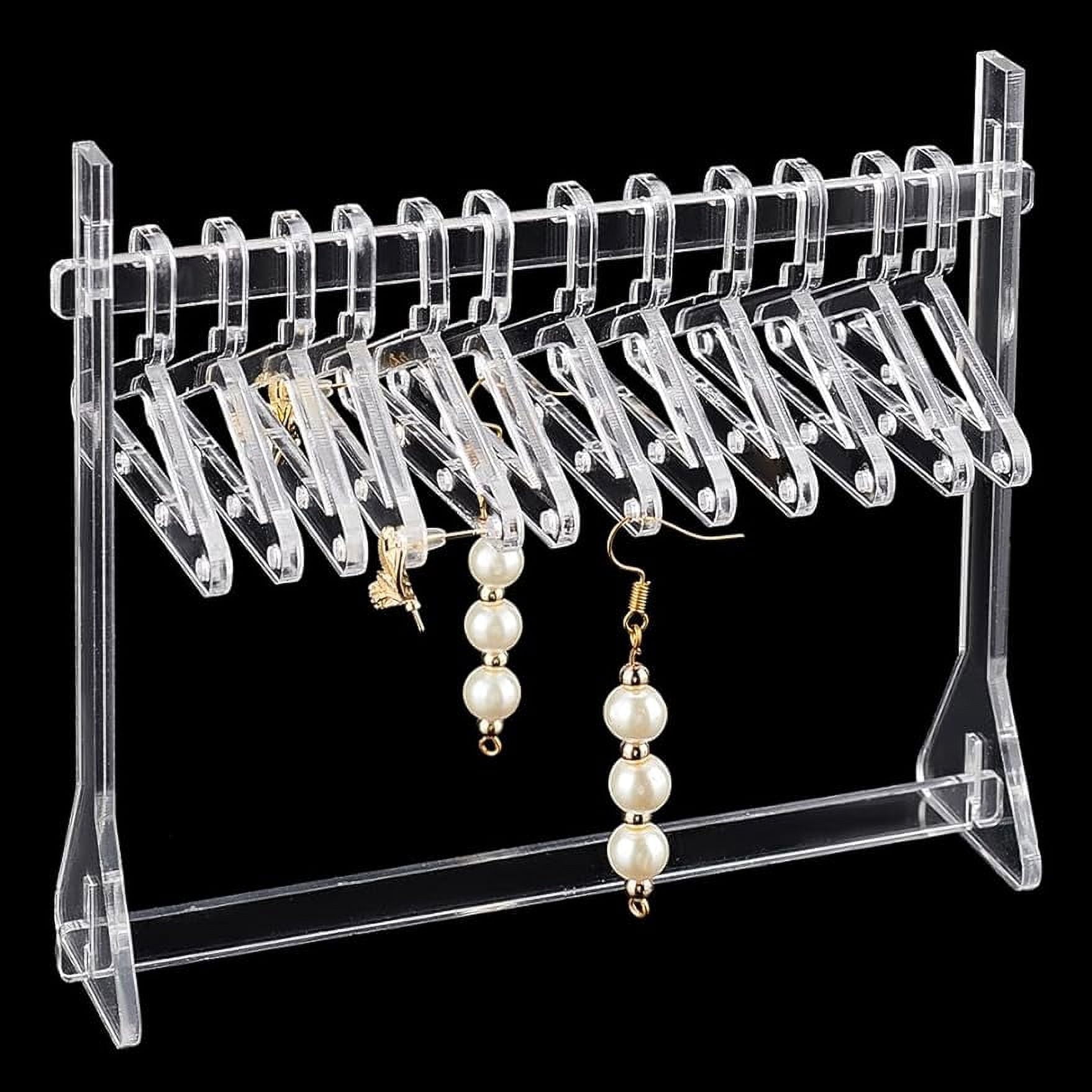 Earring Holder Stand 48 Holes Cloth-Horse Shape Jewelry Display Dangle ...