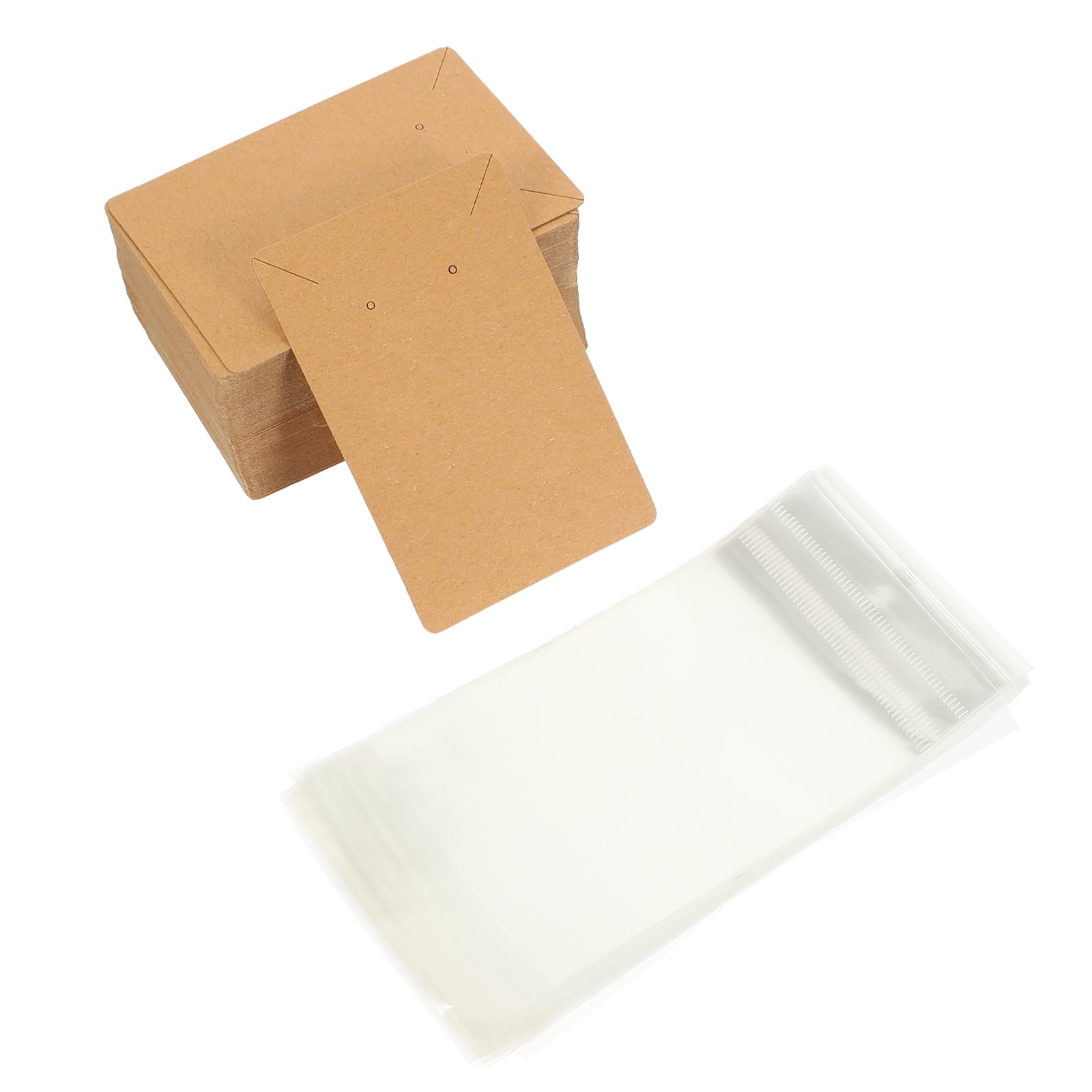 Earring Jam Set Necklace Displaying Cards Jewelry Packaging Black Cardboard Simple OPP 200 Pcs ...