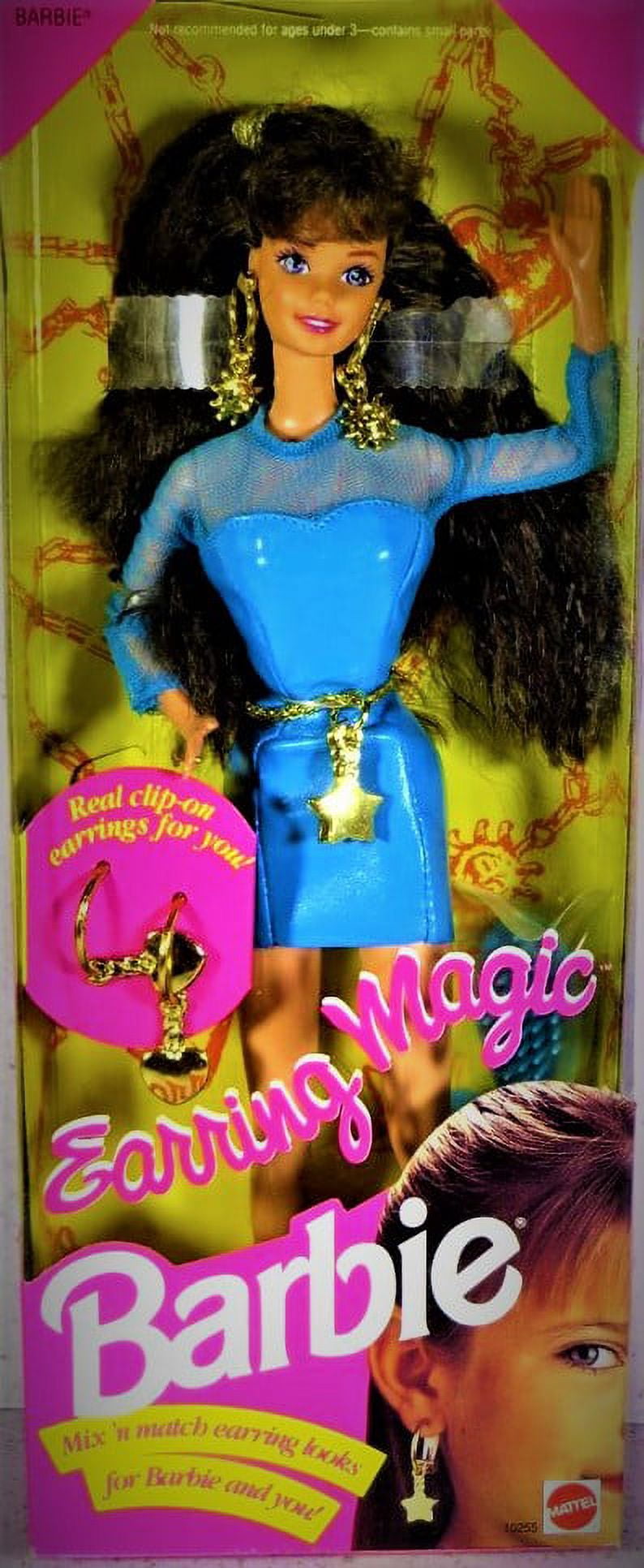 Earring Magic Barbie Doll Brunette Edition 1992 Mattel No. 10255 NRFB ...
