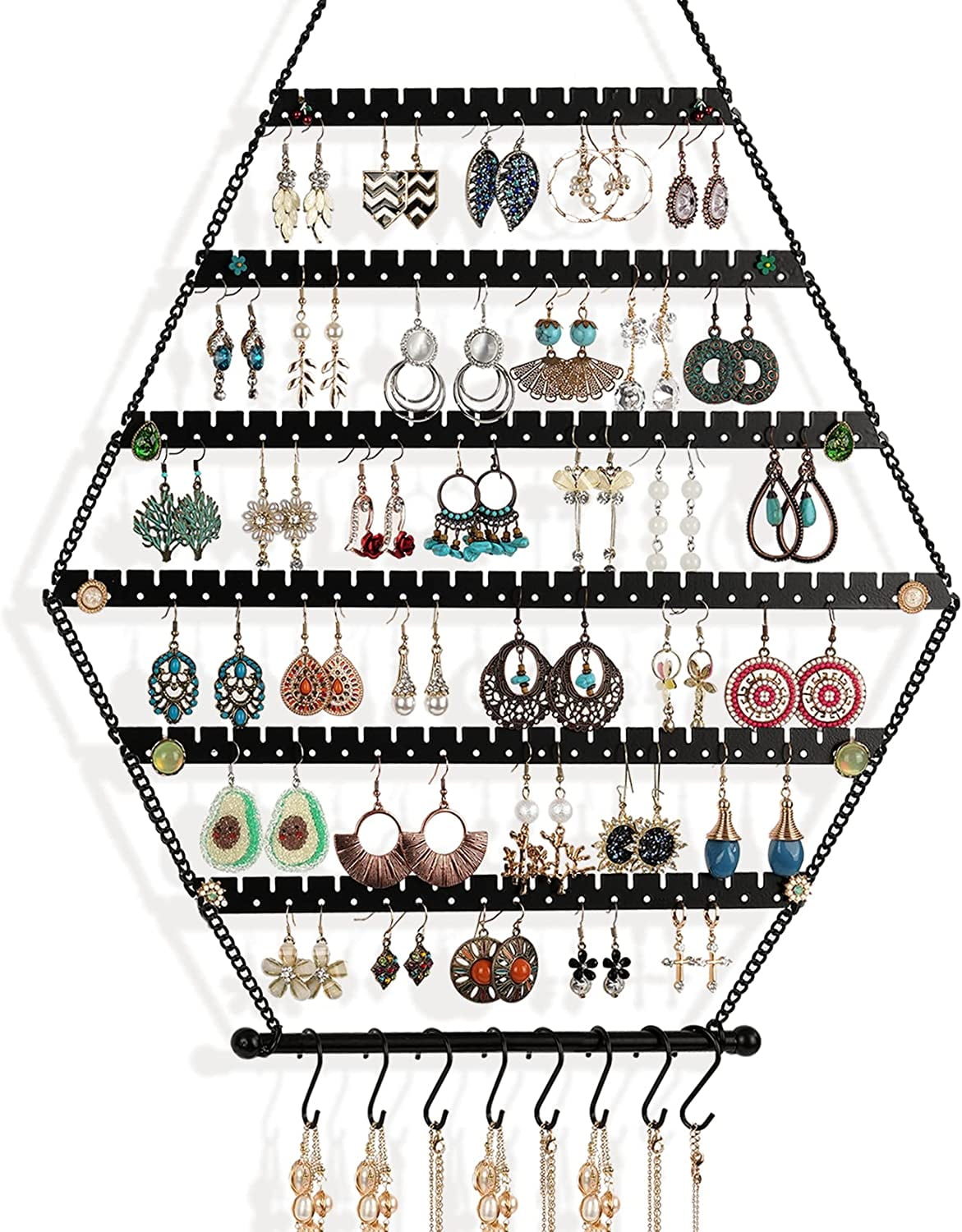 Earring Organizer Hanging Earring Organizer Wall Earring Organizer Wall ...