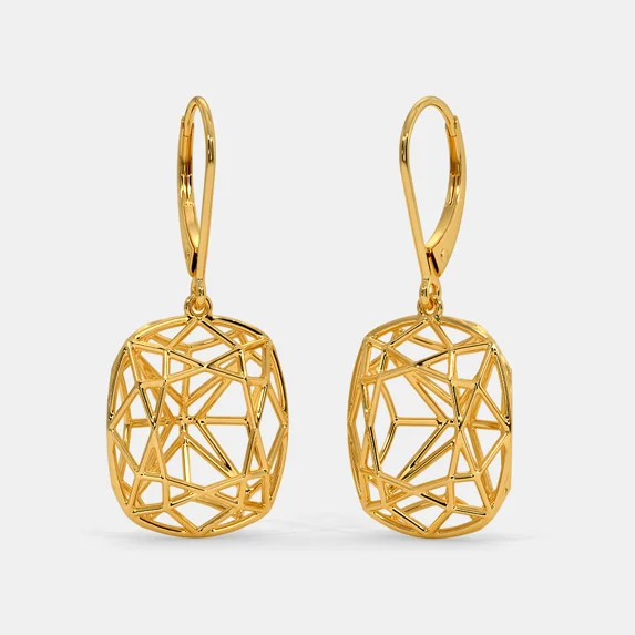 Earrings In 18k Yellow Gold 3.877 Gram 18K Gold Earrings 18K Gold ...