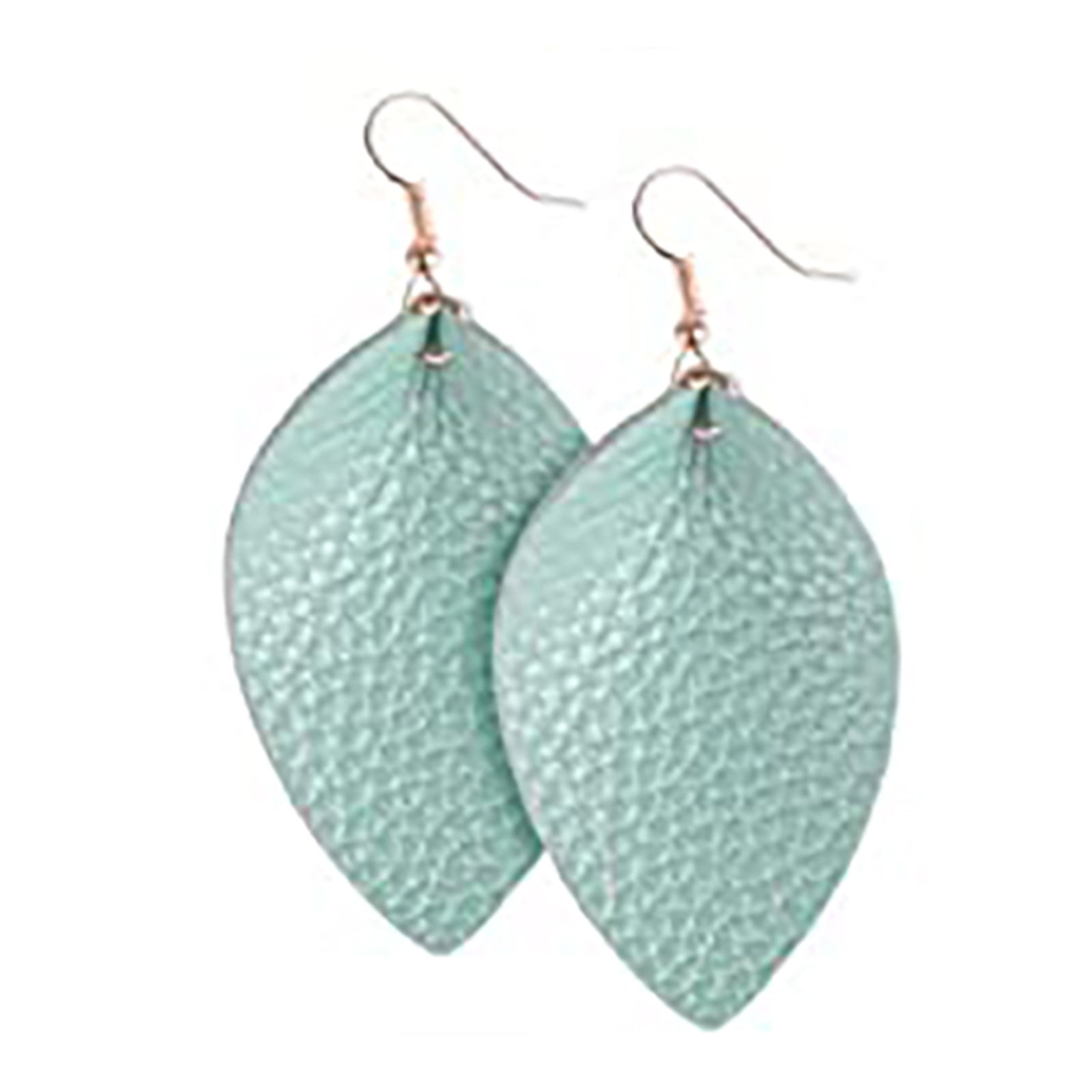 Earrings Leather Earrings Lightweight Teardrop Earrings-Handmade Leaf ...
