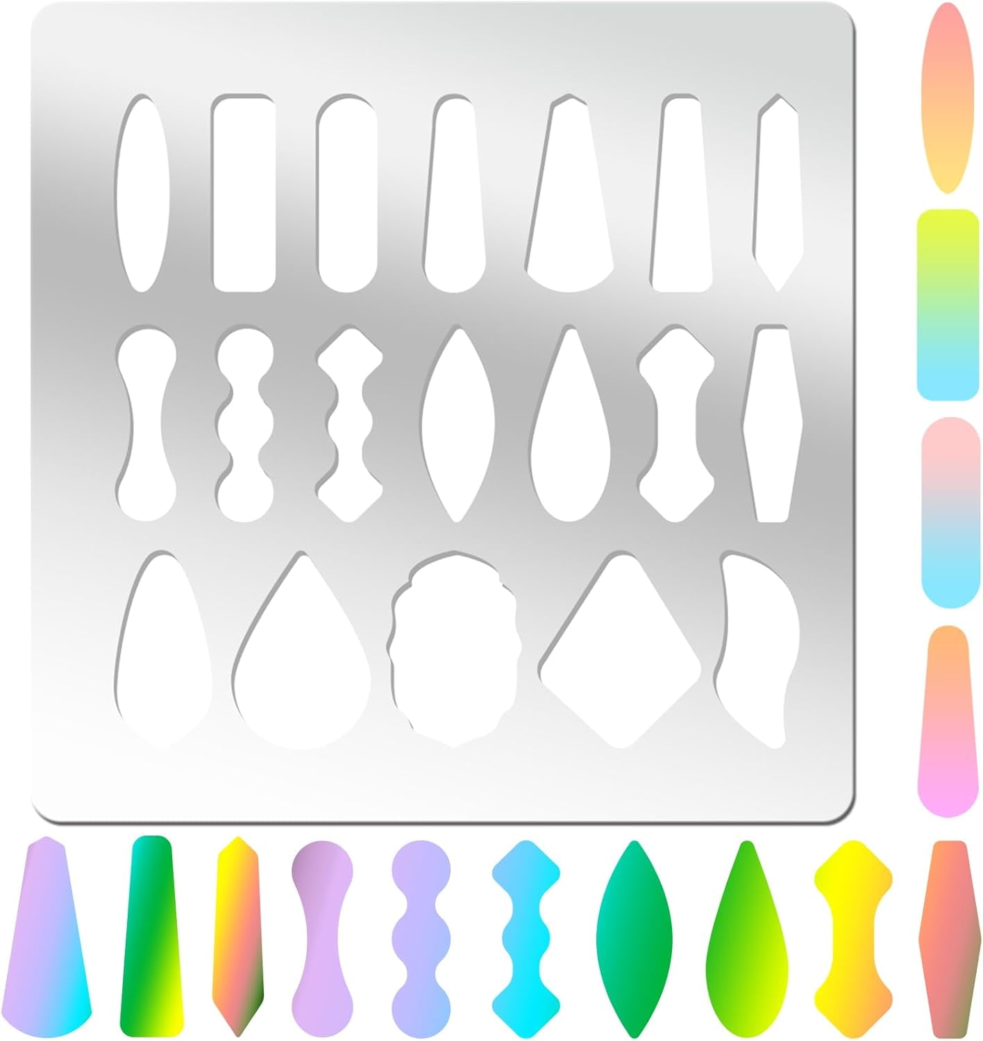 Earrings Stainless Steel Stencil 6 x 6inch Metal Stencil Templates ...