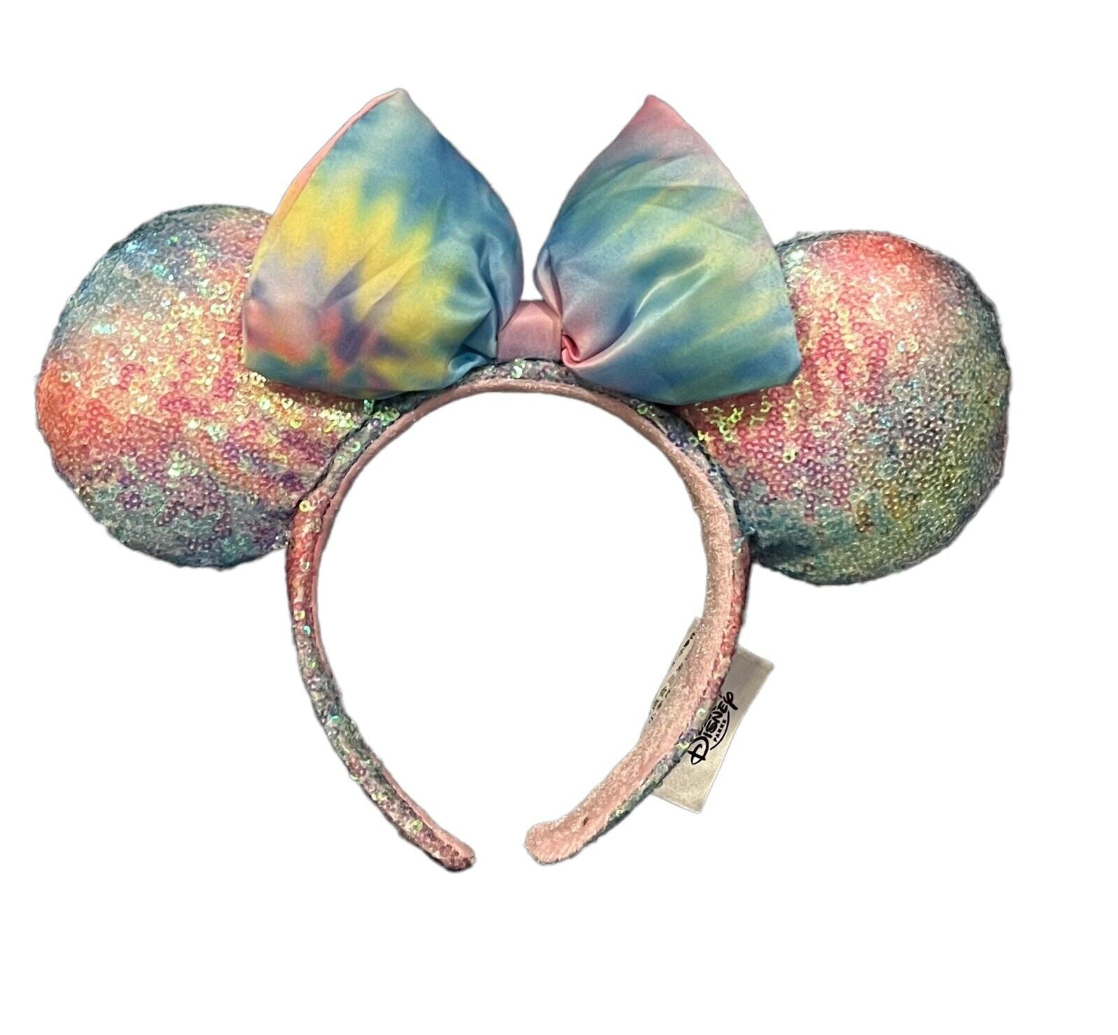 Ears Headband Sequin Minnie Mouse Parks Pastel Rainbow Tie Dye SHDR ...