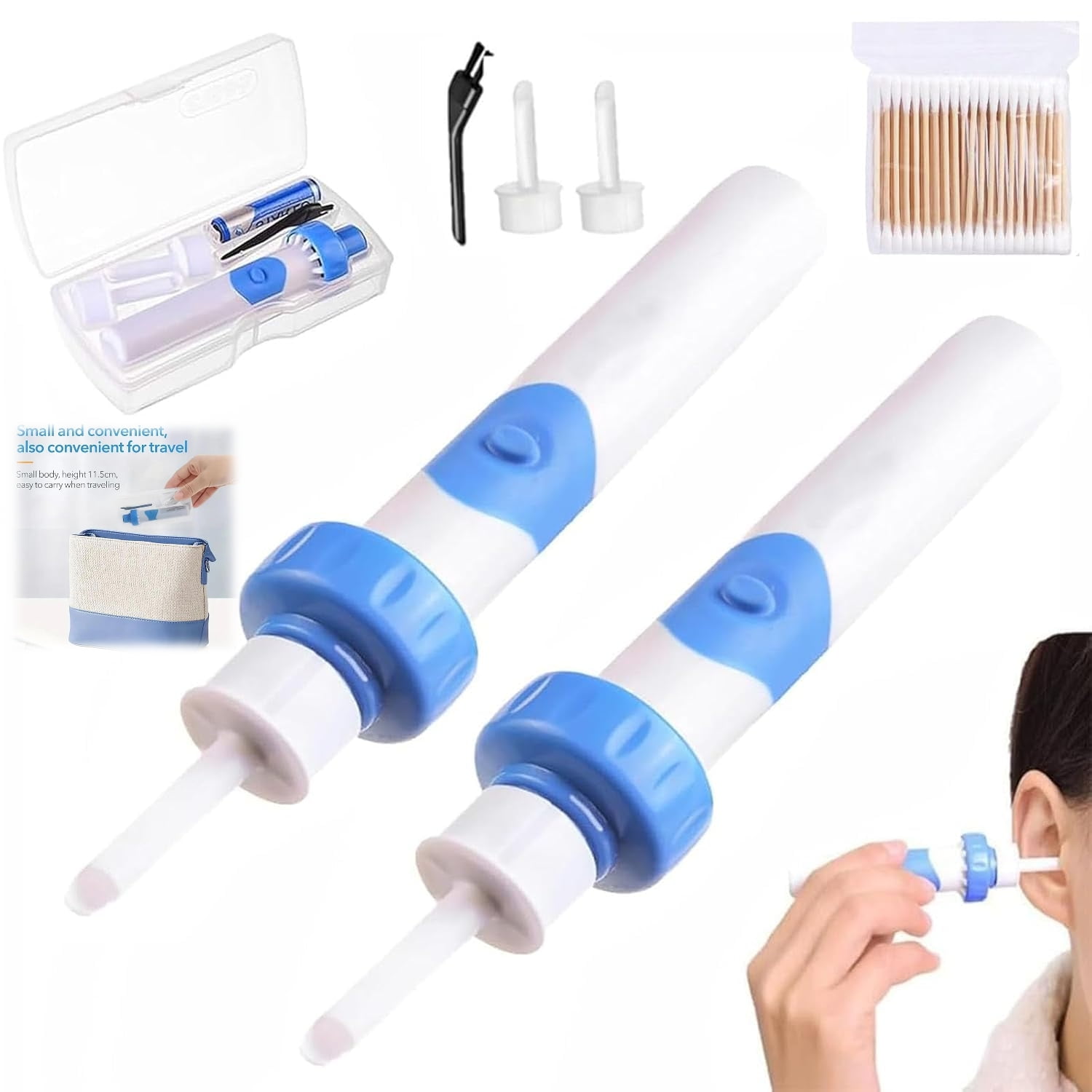 Earsavvy Ear Wax Removal Tool, Ear Savvy Vacuum, Cordless EarSavvy ...