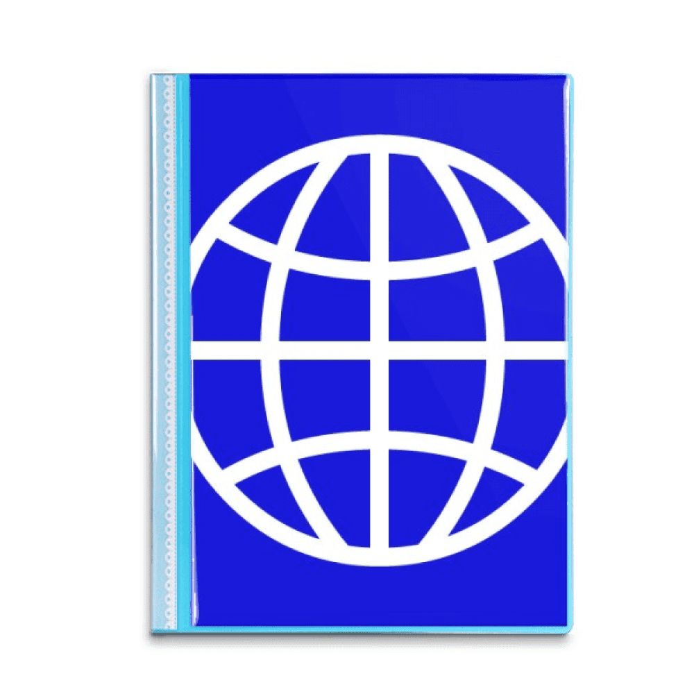 Earth Blue Square Warning Mark Book Sheet Protectors Portfolio Binder ...