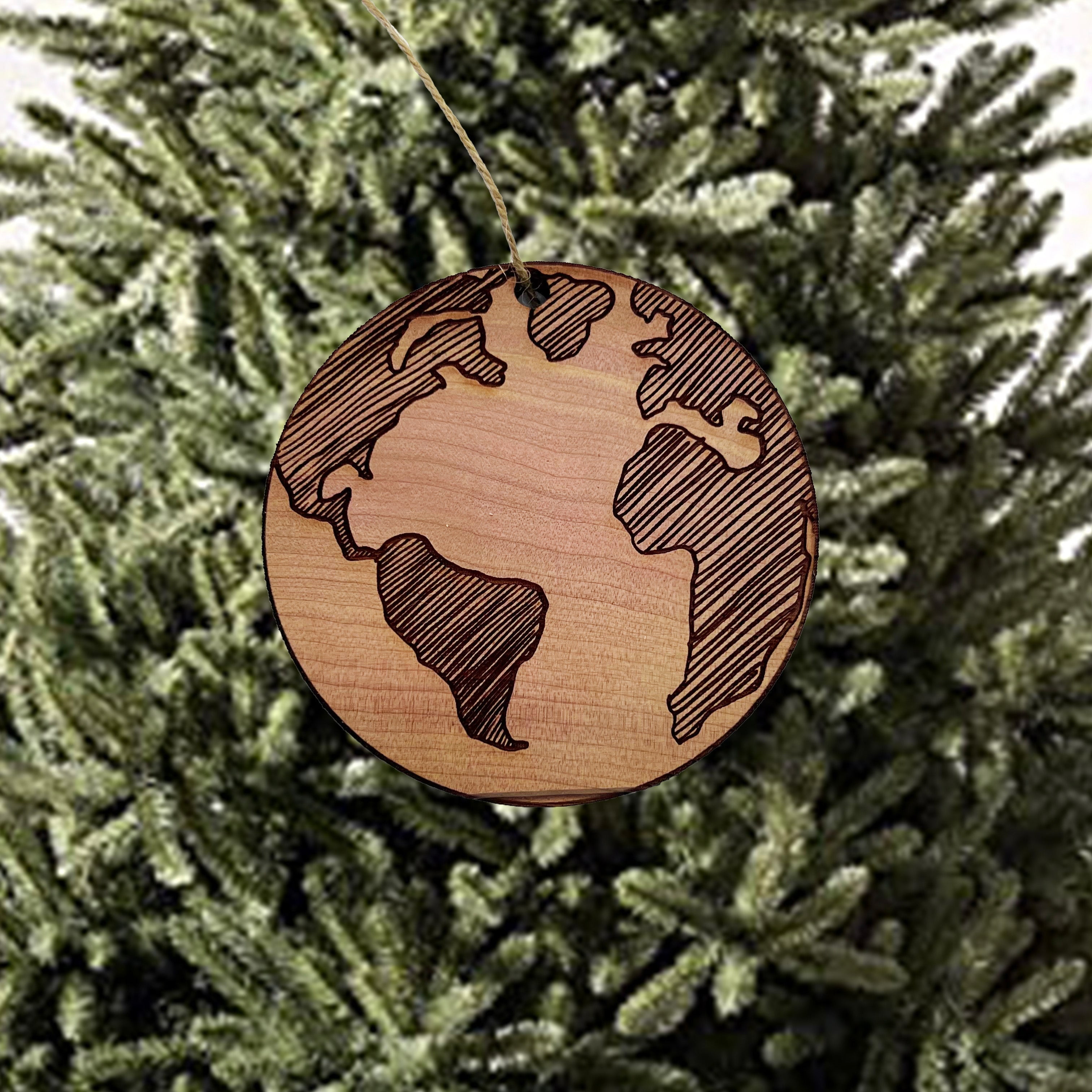 Earth - Cedar Ornament - Walmart.com