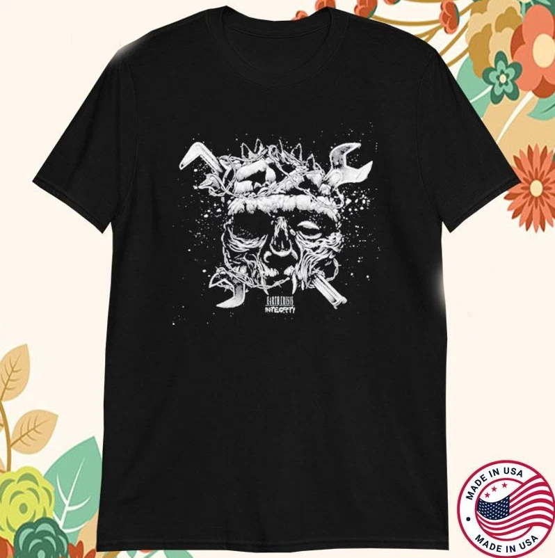 Earth Crisis Integrity Mash Up Logo Skull T-shirt size S-5XL - Walmart.com