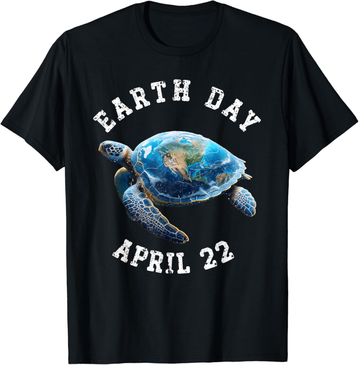 Earth Day 2024 Restore Earth Sea Turtle Art Save The Planet Unisex T ...