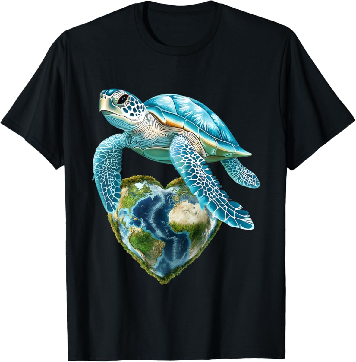 Earth Day 2025 Restore Earth Sea Turtle Art Save The Planet Unisex T ...