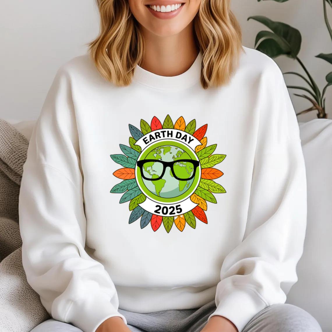 Earth Day 2025 Retro Save The Planet Eco Awareness Sweatshirt, for men ...