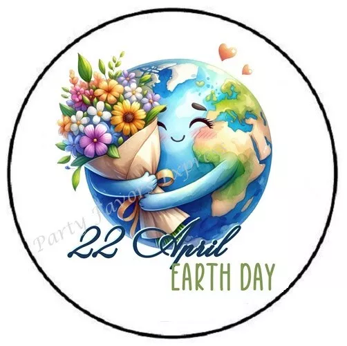 Earth Day April 22 Stickers Party Favors Phone Decal Water Bottle ...