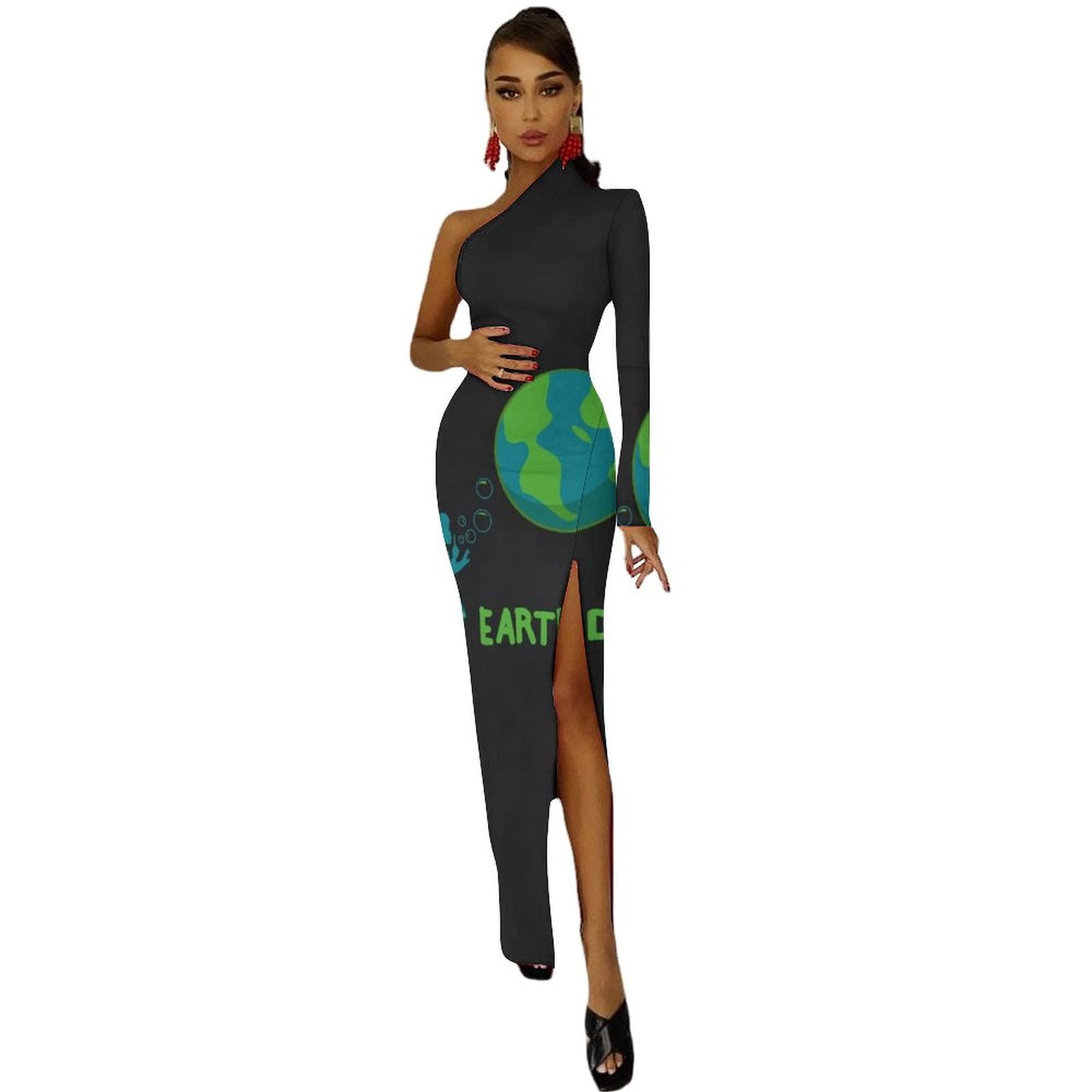 Earth Day Art Cute Girls" Mother Earth Costume Art Gift Half Dleeve ...