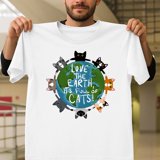 Earth Day Cats Cute Animal Lover Environmental Planet, Awareness ...