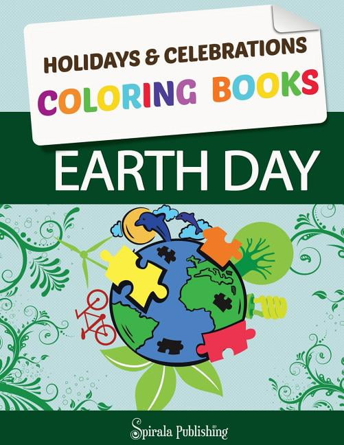 Earth Day Coloring Book: Earth Day Coloring Pages: Holidays ...